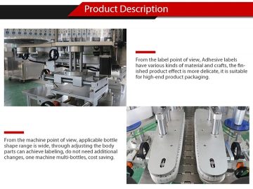 Fully Automatic Sticker Labeling Machine for Self Adhesive Glass Bottle ...